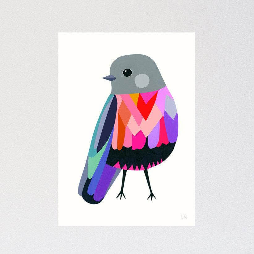 Rose Robin Archival Art Print