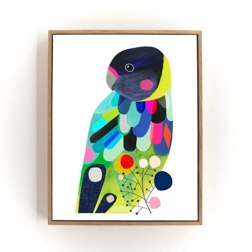 Twenty Eight Parrot inaluxe Art Print